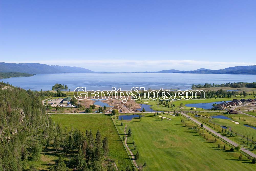 Flathead Lake Flathead Lake Spring Aerial - GravityShots.com