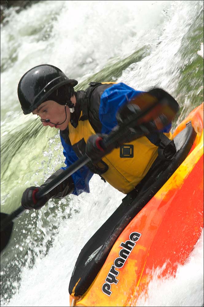 Down River Lochsa River Summer Kayaking - GravityShots.com