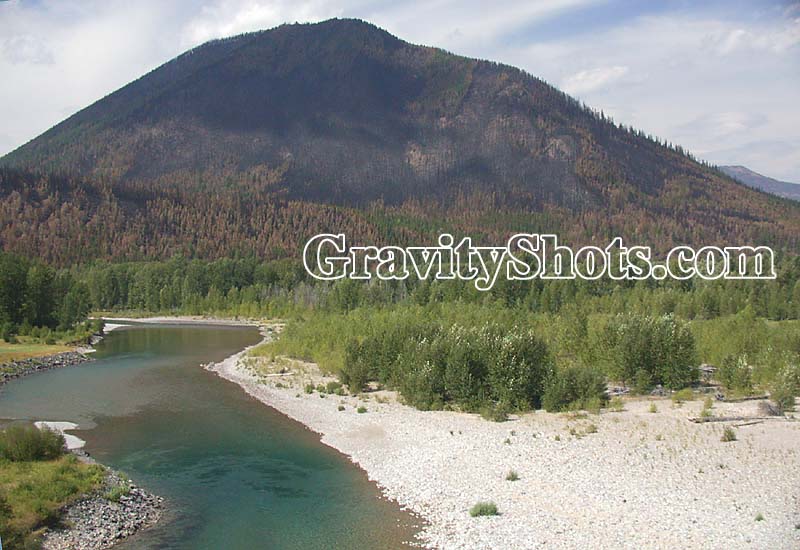 Apgar Mountain Glacier Park Summer Aerial - GravityShots.com