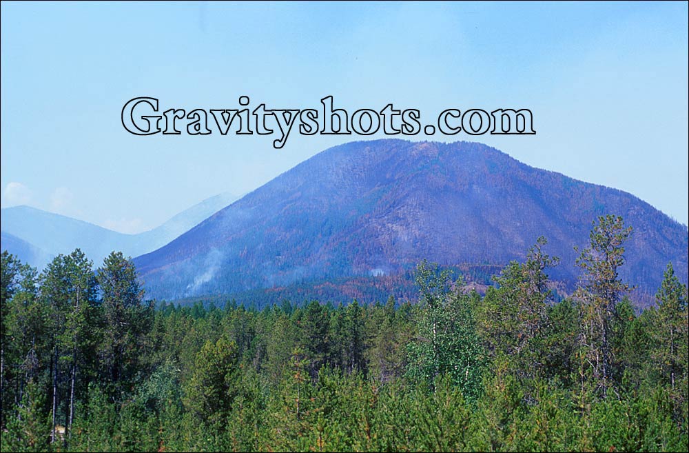 Apgar Lookout Glacier Park Summer Fire - GravityShots.com